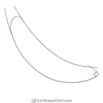 How to Draw a Banana - With the Skin and Peeled