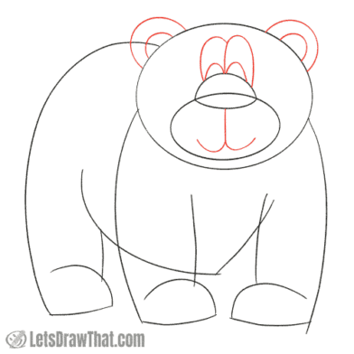 How to Draw a Bear - An Easy and Cute Wild Bear Drawing
