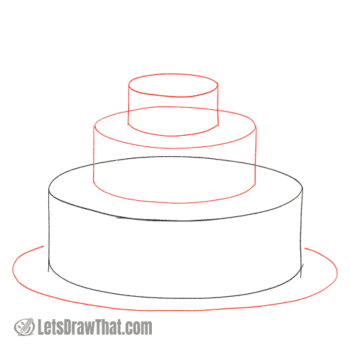 How To Draw A Cake - A Scrumptious 3 Layer Cake Drawing