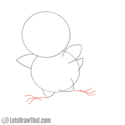 How to Draw a Chick - A Cute Cartoon Baby Chick Drawing