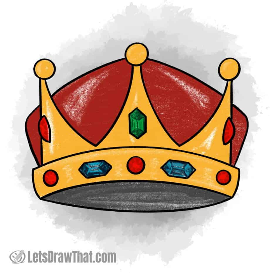 How To Draw a Crown - An Easy Crown Drawing Step-by-Step