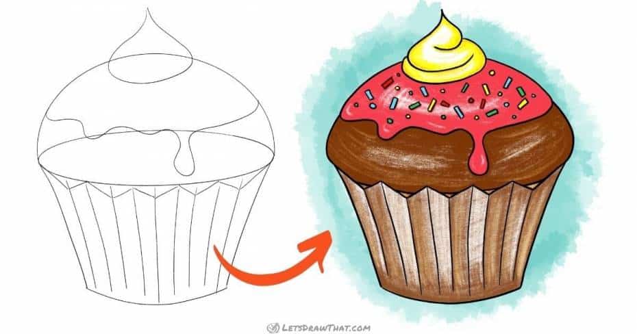 How To Draw A Cake - A Scrumptious 3 Layer Cake Drawing
