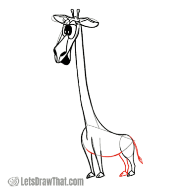 How to Draw a Giraffe: A Funny Cute Cartoon Giraffe Drawing