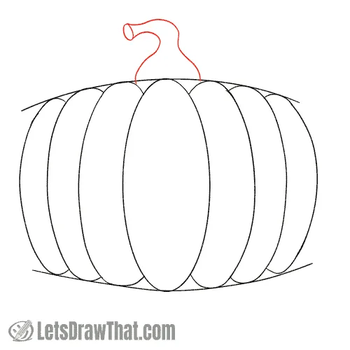 How to Draw a Pumpkin: Simple and Angle View
