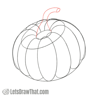 How to Draw a Pumpkin: Simple and Angle View