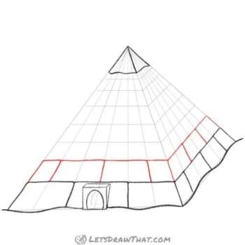 How to Draw a Pyramid With a Stone Pattern in 3D View