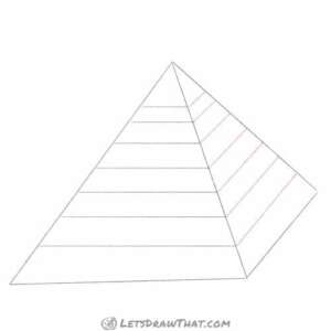 How to Draw a Pyramid With a Stone Pattern in 3D View
