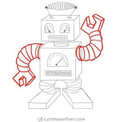 How to Draw a Robot: 2 Different Easy Ways