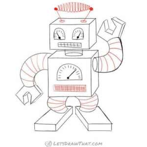 How to Draw a Robot: 2 Different Easy Ways