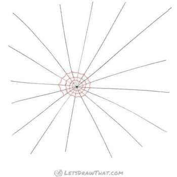 Spider Web Drawing - An Easy Realistic Web
