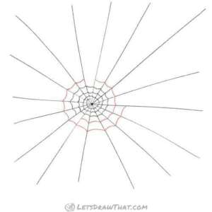 Spider Web Drawing - An Easy Realistic Web