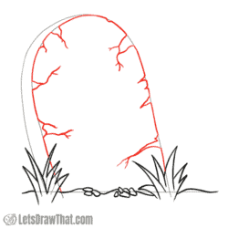 How to Draw a Tombstone - An Easy Spooky Old Tombstone Drawing