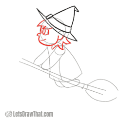 How to Draw a Witch: A Cute Cartoon Witch Drawing for Halloween